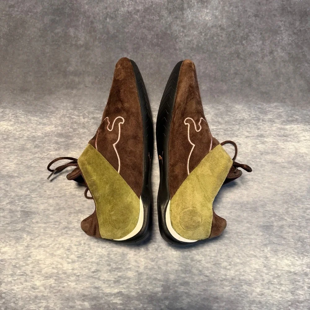 Puma | Shoes | Y2k Puma Speed Cat Brown Olive Green Suede Shoes Womens ...